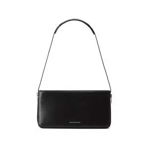 Alexander Wang Smooth Finish Zip-trim Shoulder Bag - Black