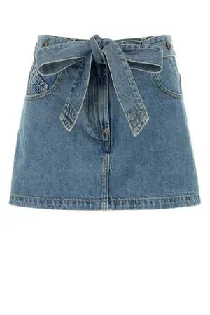 ATTICO The Attico Denim Mini Skirt