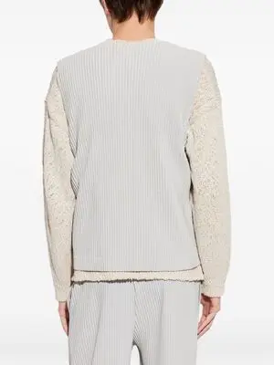 Issey Miyake Pleated V-neck Vest - Multicolor