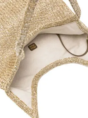Miu Miu Sequined Net Shoulder Bag - Multicolor