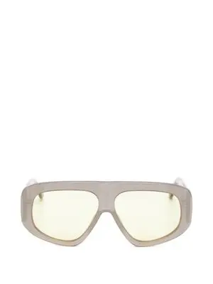 Attico Silver-tone Geometric Frame Sunglasses - Multicolor