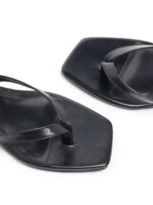 TOTEME Leather Heel Thong Sandals