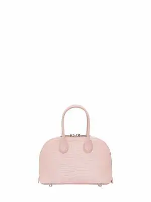 SELF-PORTRAIT Lizard-embossed Leather Mini Bag With Charms - Multicolor