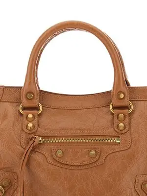 Balenciaga Le City Small Leather Handbag - Multicolor