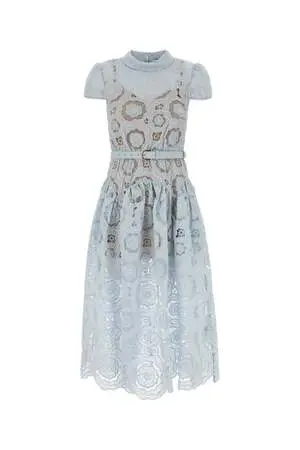 SELF-PORTRAIT Pastel Lace Dress - Blue
