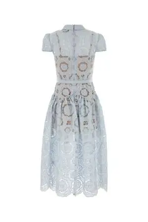 SELF-PORTRAIT Pastel Lace Dress - Blue