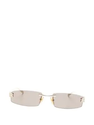 Balenciaga Rectangle Frame Sunglasses - Multicolor