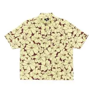 StÜssy Floral Hawaiian Shirt - Lime