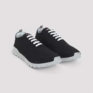 Kiton Lightweight Knit Sneakers - Black