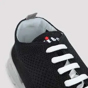 Kiton Lightweight Knit Sneakers - Black