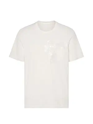 MAISON MARGIELA Maison Margiela Men Taped Cotton T-Shirt Multicolor