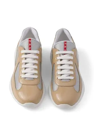 Prada America's Cup Leather Sneakers - Multicolor