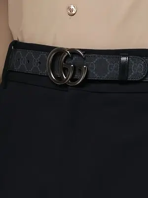 Gucci Gg Marmont Belt With Double G Buckle - Multicolor