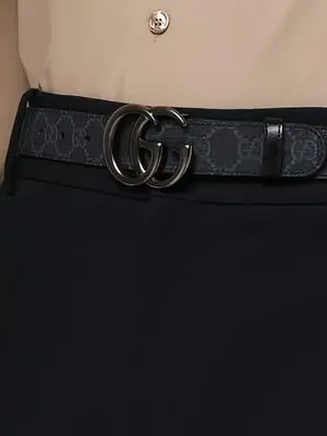 Gucci Gg Marmont Belt With Double G Buckle - Multicolor