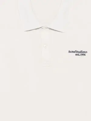 Acne Studios Logo Cotton Polo Shirt