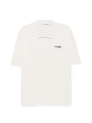 Acne Studios Logo Cotton Polo Shirt