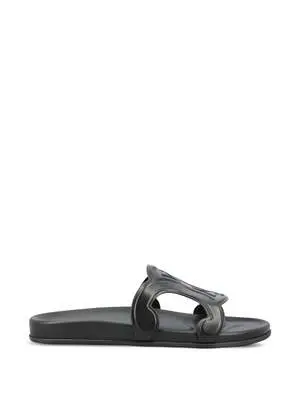 Celine Triomphe Leather Slides - Multicolor