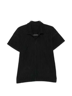 Issey Miyake Pleated Polo Shirt - Multicolor