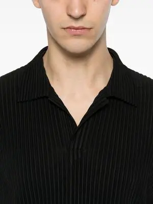 Issey Miyake Pleated Polo Shirt - Multicolor