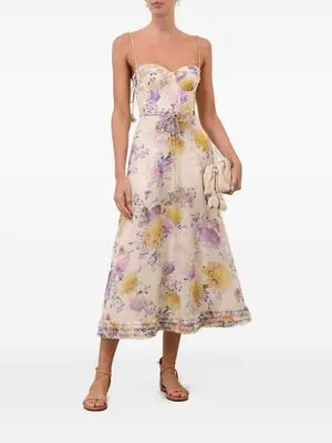 Zimmermann Luna Midi Dress - Multicolor