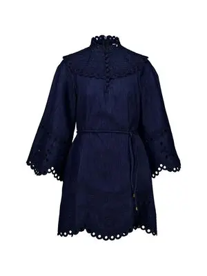 Zimmermann Mahon Denim Mini Dress - Multicolor
