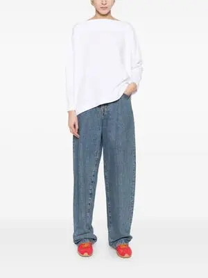 DANIELA GREGIS Cotton Boat-neck Sweater - Multicolor