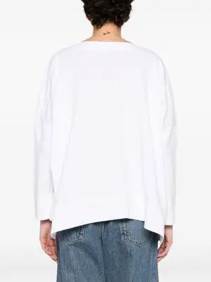 DANIELA GREGIS Cotton Boat-neck Sweater - Multicolor