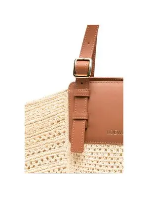 Loewe Hammock Raffia Bag - Multicolor