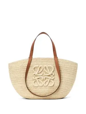 Loewe Eclipse Rafia Medium Tote - Multicolor