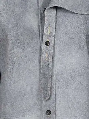Bottega Veneta Suede Leather Shirt