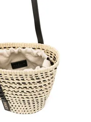 Loewe Braided Raffia Bucket Bag - Multicolor