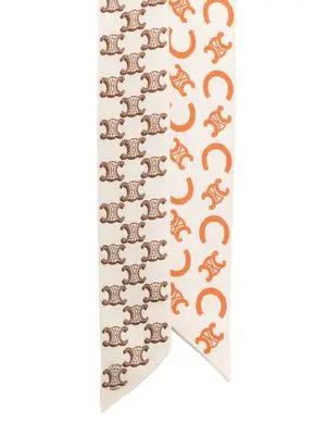 Celine Printed Silk Lavalliere