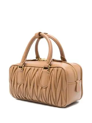 Miu Miu Arcadie Regular Leather Handbag - Multicolor
