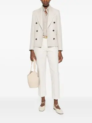 Brunello Cucinelli Double-breasted Linen Jacket