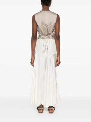 Brunello Cucinelli Embroidered Silk Vest - Multicolor