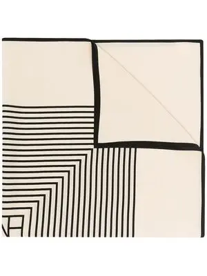 TOTEME Monogram Silk Foulard - Multicolor