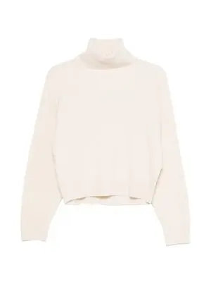Brunello Cucinelli Ribbed Knit Roll Neck Sweater - Multicolor