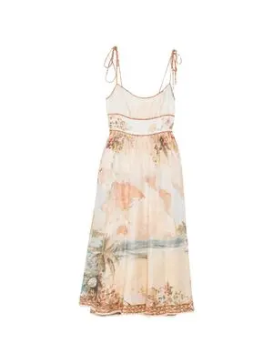 Zimmermann Linen Picnic Dress - Multicolor