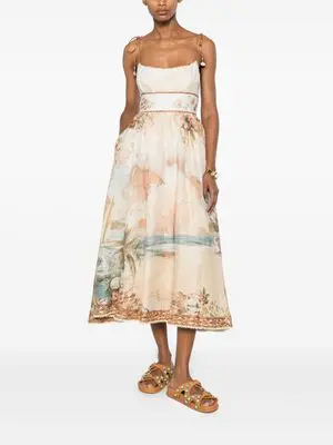 Zimmermann Linen Picnic Dress - Multicolor
