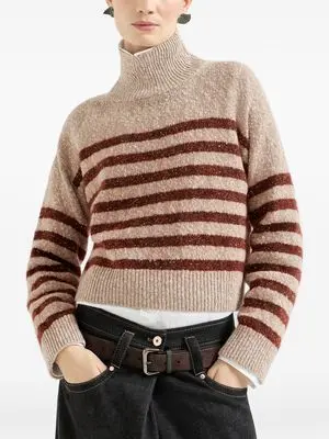 Brunello Cucinelli Wool And Cashmere Turtleneck Jumper