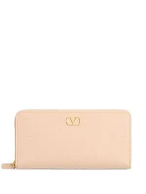 Valentino Garavani Vlogo Signature Leather Wallet - Multicolor