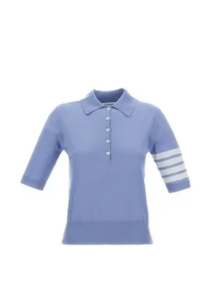 Thom Browne Thom Browne Wool Polo Shirt Multicolor