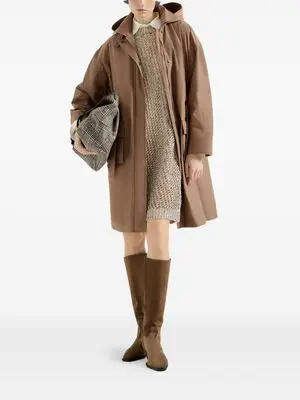 Brunello Cucinelli Wool And Silk Midi Dress
