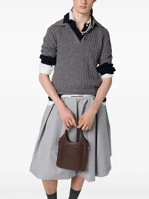 Miu Miu Ivy Leather Handbag - Multicolor