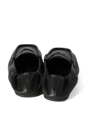 Miu Miu Ruched Lambskin Loafers - Multicolor