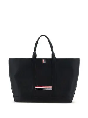 Thom Browne THOM BROWNE Medium Leather Tote Bag Multicolor