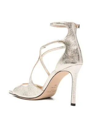 JIMMY CHOO Azia Leather Heeled Sandals - Multicolor
