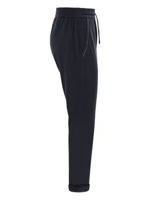 Brunello Cucinelli Cotton And Silk Trousers