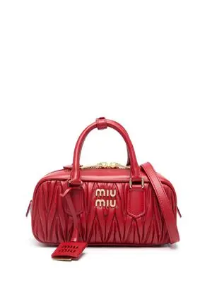 Miu Miu Arcadie Regular Leather Handbag - Multicolor
