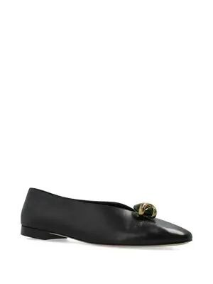 JIMMY CHOO Margot Embellished Pointed Toe Ballet Flats - Multicolor